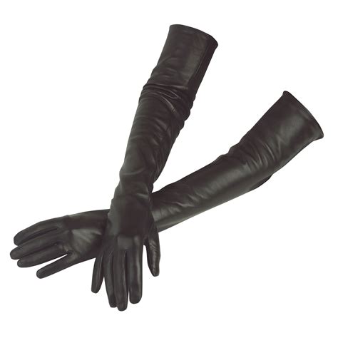 Womens Long Leather Gloves At Makayla Conrick Blog