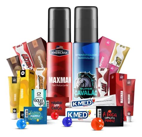 Kit Sex Shop 45 Itens Gel Volumao Estimulante Anestesia Aumento Peniano Parcelamento Sem Juros