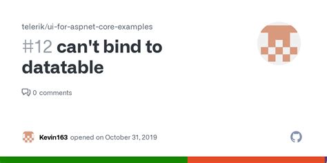 Can T Bind To Datatable Issue 12 Telerik Ui For Aspnet Core