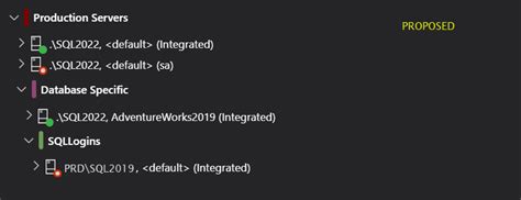 Remove Color Bar To The Left Of The Server Name In The Connection Pane