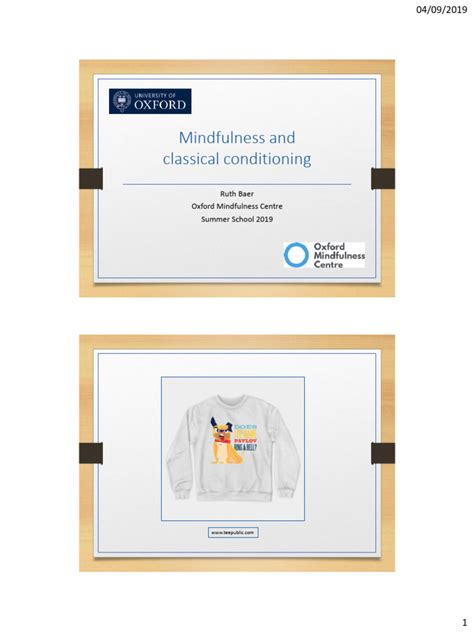 Ruth Baer Mindfulness And Classical Conditioning Pdf