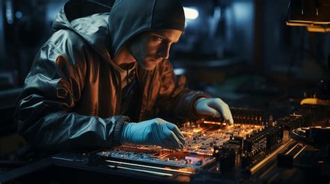 Premium AI Image Professional Circuit Board In The Computergenerative Ai