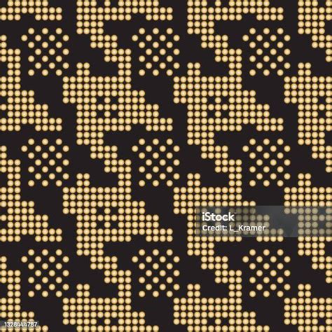 메탈릭 골든 닷의 크리스마스와 새해 블랙과 골드 원활한 패턴 하운드 치아 점박이 프린트 치킨 피트 파이드 드 폴 무늬 배경 거위 새에 대한 스톡 벡터 아트 및 기타 이미지