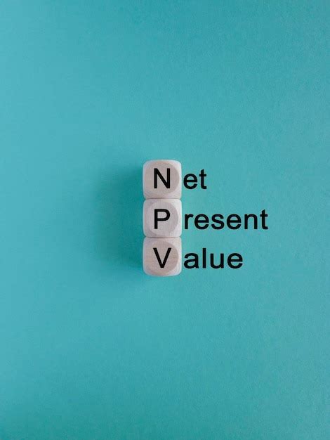 premium photo npv net present value symbol concept red words npv net