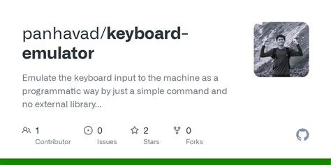 GitHub Panhavad Keyboard Emulator Emulate The Keyboard Input To The Machine As A Programmatic