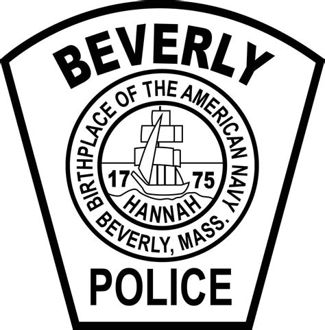 Artstation Beverly Police Patch Vector File Black White Vector Outline Or Line Art File For