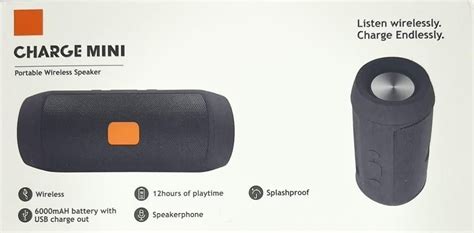 Charge Mini Bluetooth Speaker MN Electronics