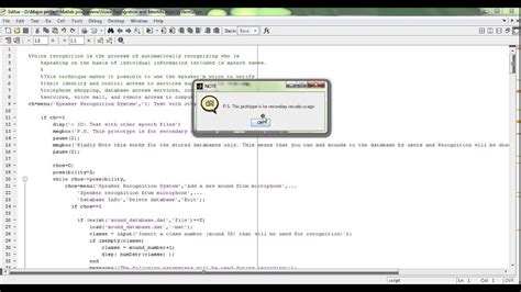 Free Complete 100 Working Voice Recognition Using Mfcc In Matlab Youtube