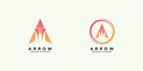 Arrow Logo Design Vector With Creative Unique Concept 12464220 Vector