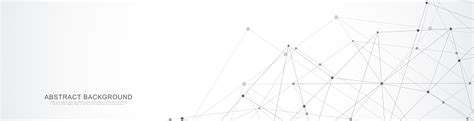 추상적 기하학적 배경과 점과 선을 연결하는 웹 사이트 헤더 또는 배너 디자인 글로벌 네트워크 연결 텍스트에 대한 주부 배경과 공간을 가진 디지털 기술 0명에 대한 스톡 벡터
