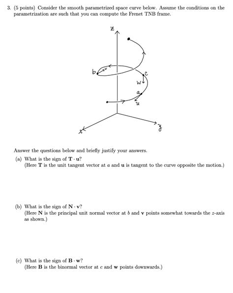 Solved 5 ﻿points ﻿consider The Smooth Parametrized Space