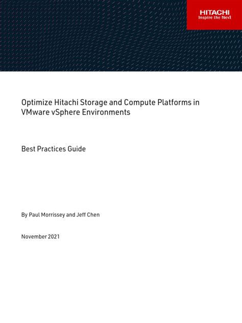 Optimize Storage Compute Platforms In Vmware Vsphere Environments Best Practices Guide Pdf