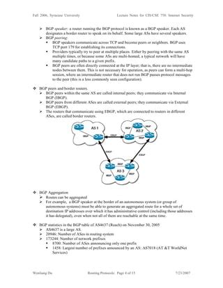 Routing Protocols PDF Internet Computing
