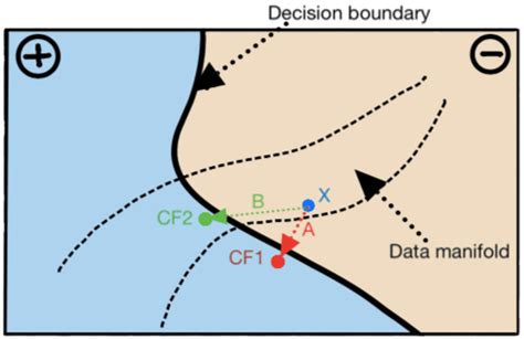 Two Possible Paths For A Datapoint Shown In Blue Originally Download Scientific Diagram