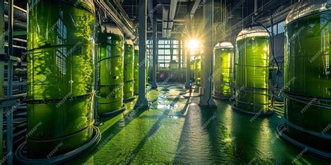 Algaebased Bioreactor Produces Ecofriendly Biofuel Concept Ecofriendly Biofuel Algae Cultivation