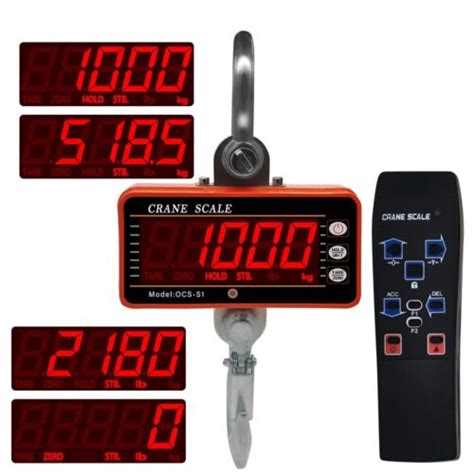 1000kg Digital Hanging Scale Ocs S1 Weighing Industrial Heavy Duty Hook Scale Ebay