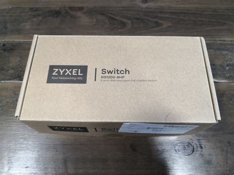 Zyxel Gs1200 8hp 8 Port Gigabit Poe Webmanaged Stikalo 4x Poe