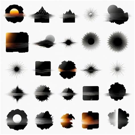 Exposure Vector Set White Background Isolated A High Qual Premium Ai Generated Vector