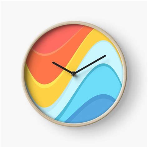 vibrant wave clock for sale