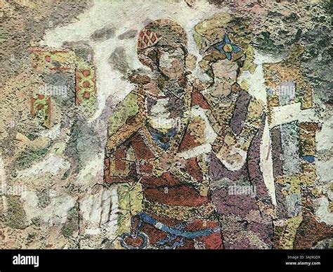 The Kuh I Khwaja Wall Paintings Dated To The 4th 7th Centuries Ce