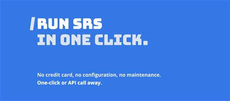 Run Srs In One Click