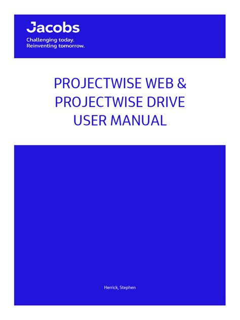 Projectwise Web And Drive User Manual Pdf Computer File Icon