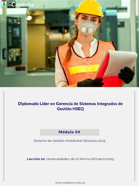 Leccion 02 Generalidades De La Norma Iso 140012015 Pdf