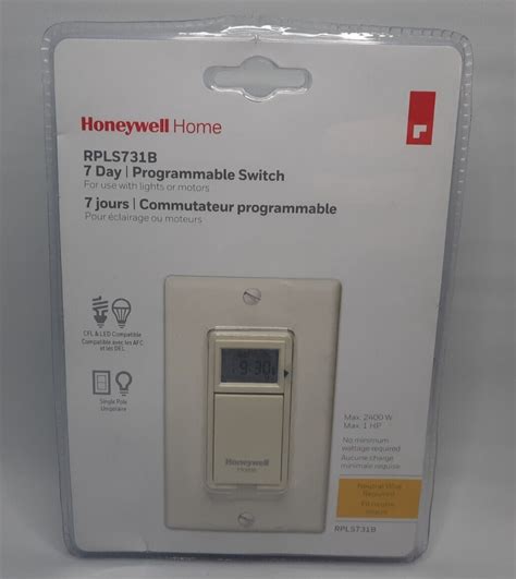 Timer Light Switches Home Honeywell 7 Day Programmable Switch How To