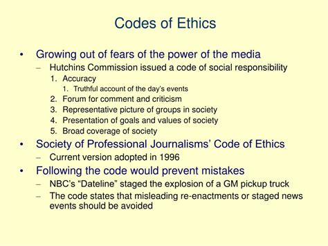 PPT Media Ethics PowerPoint Presentation Free Download ID