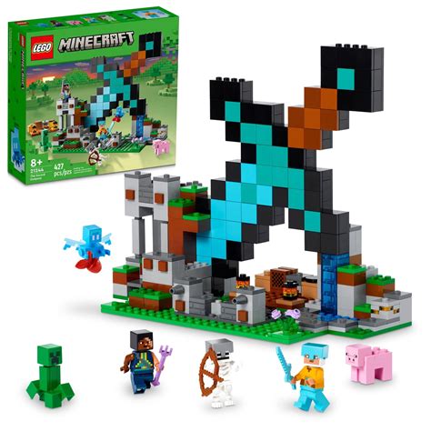 Lego Minecraft The Sword Outpost 21244 Building Toys Featuring Creeper Warrior