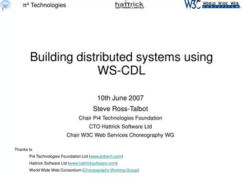 Ppt Building Distributed Systems Using Ws Cdl Powerpoint Presentation
