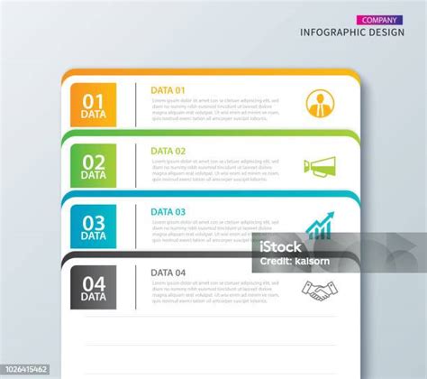 인포 그래픽 탭 수평 종이 인덱스 4 데이터 서식 파일 벡터 일러스트 레이 션 추상 노트북 배경입니다 웹 디자인 배너 비즈니스 단계 워크플로 레이아웃에 사용할 수 있습니다