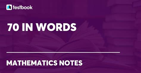 70 in words how to spell 70 in english with solved examples