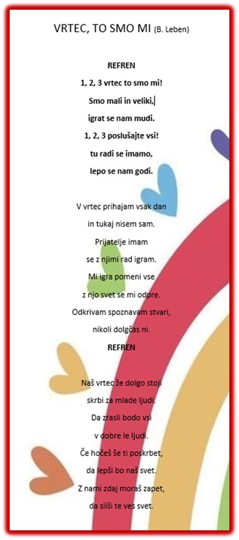 Himna Za Najmlajše Publikacija Vrtca