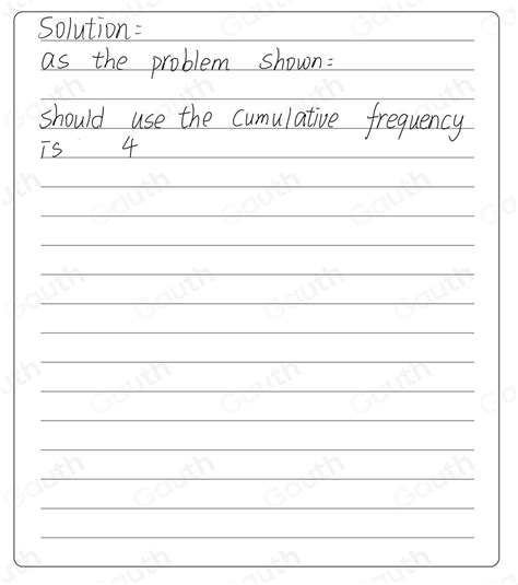 Solved 13 What Cumulative Frequency Should Be Used In Solving For The