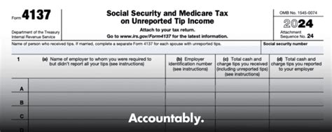 Form 4137 Unreported And Allocated Tips Explained
