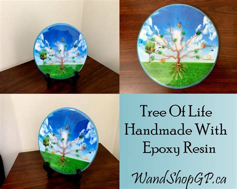Epoxy Resin Art Tree Of Life Resin Art Home Decor Wall Art Handmade Tree Of Life Plaque