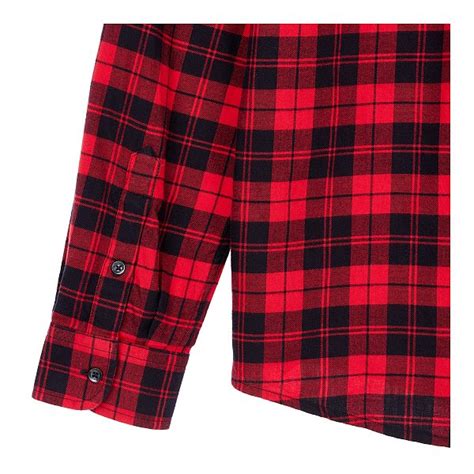 타탄 체크 패턴 코튼 셔츠 Sivillage