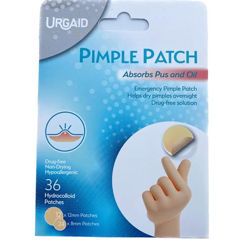 Urgaid Pimple Patch Absorbs Pus And Oil 36 Hydrocolloid Patches 12x12