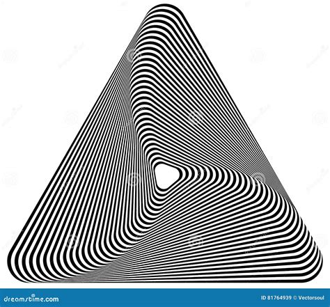 radiating contour triangles on white stock vector illustration of modern burst 81764939