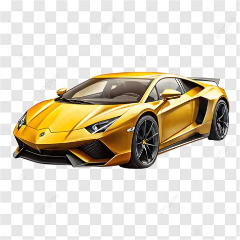 검은 배경에 고립 된 노란색 스포츠카 클립 아트 노란색 스포츠카 럭셔리 자동차 일러스트 황금 슈퍼카 클립 아트 Png 일러스트 및 이미지 에 대한 무료 다운로드