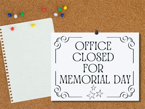 Office Closed For Memorial Day Printable Find A Free Printable