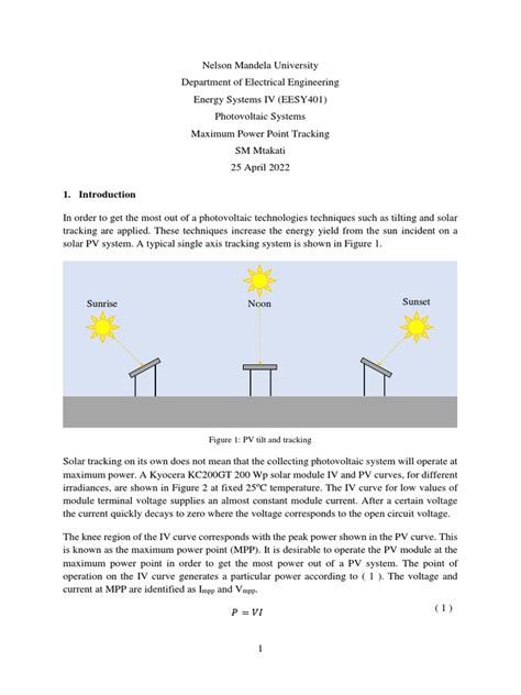 Maximum Power Point Tracking Pdf