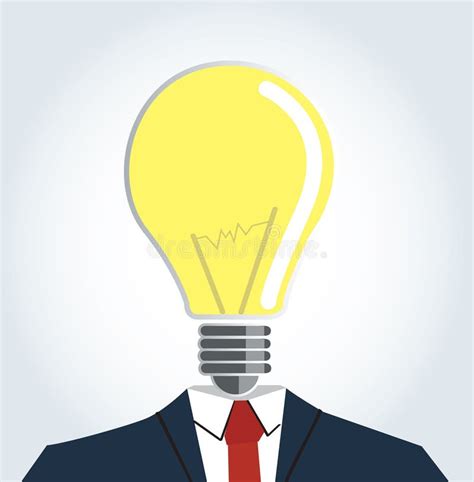 Thinking Light Bulb Stock Vector Illustration Of Intelligent