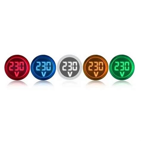 22mm Led Digital Display Gauge Volt Voltage Meter Indicator Signal Lamp Range Ac 60 500v At
