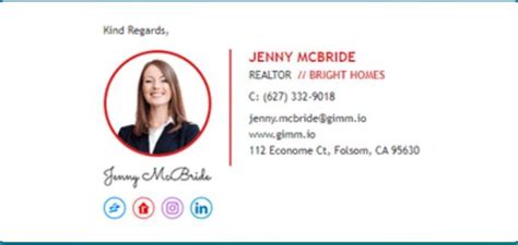 Responsive Clickable Html Email Signature Design