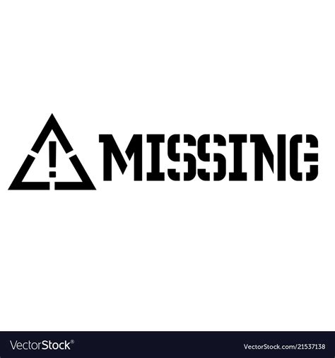 Missing Label Royalty Free Vector Image Vectorstock