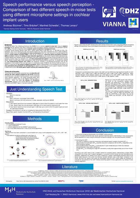 Pdf Speech Performance Versus Speech Perception Comparison Of Two Different Speech In Noise