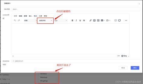 【vue】el Dialog 内的tinymce弹窗被遮挡的解决办法 及 Tinymce打开弹出菜单后直接关闭对话组件，导致该弹出菜单残留 阿里云开发者社区
