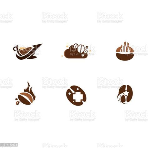 커피 로고 세트 디자인 개념 벡터 다양한 커피 콩 과 커피 컵 로고 템플릿 벡터 일러스트 0명에 대한 스톡 벡터 아트 및 기타 이미지 0명 개념 개체 그룹 Istock
